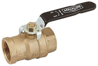 Aqualine BBV-100, 1" FIPT Brass full port ball valve, 600 WOG — Zero ...